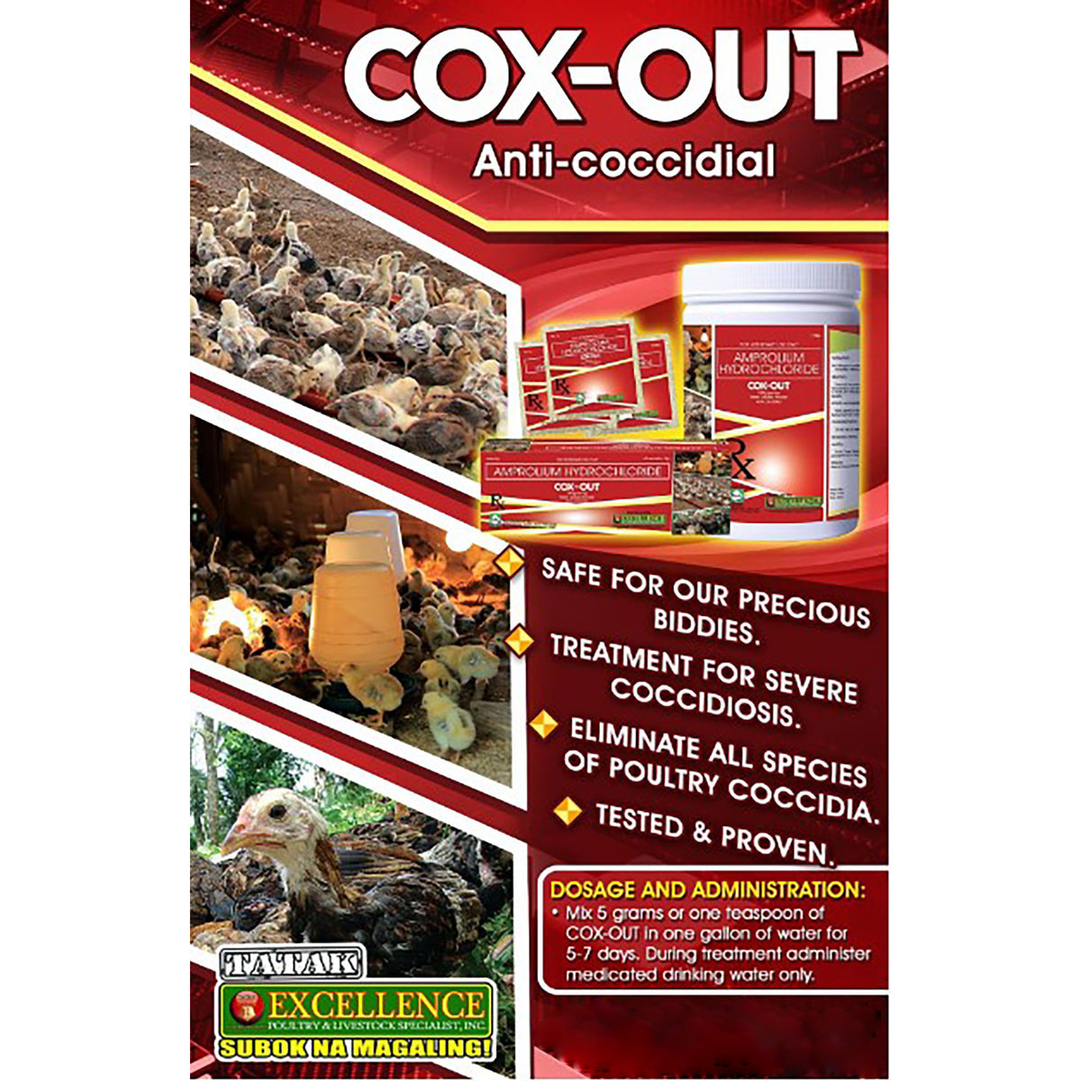 Cox-Out 1kg Anti-coccidial – gamefowlsupplement.com