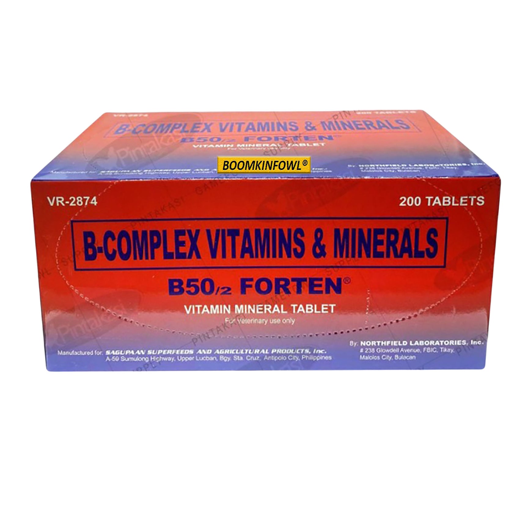 B50 Forten (200 Tablet) – gamefowlsupplement.com