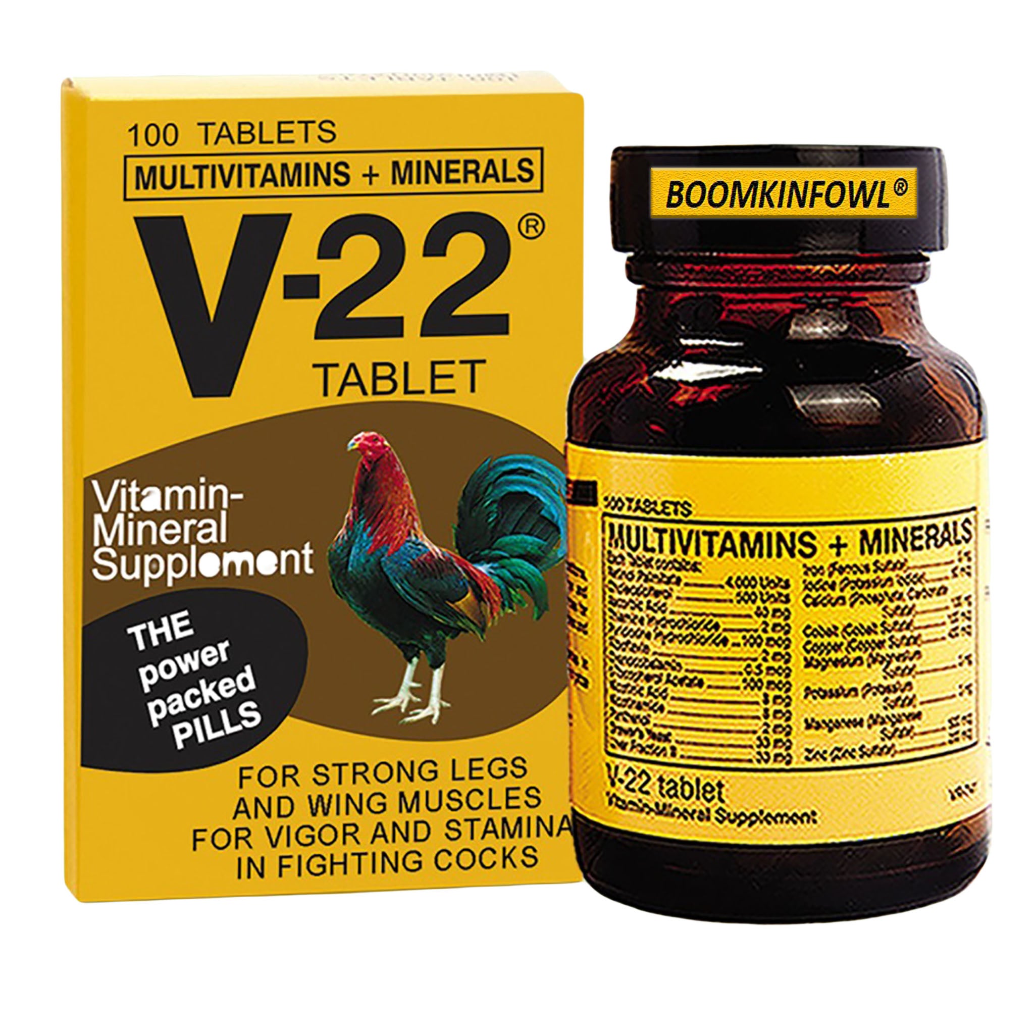 V22 Tablet (100 Tablet) – gamefowlsupplement.com